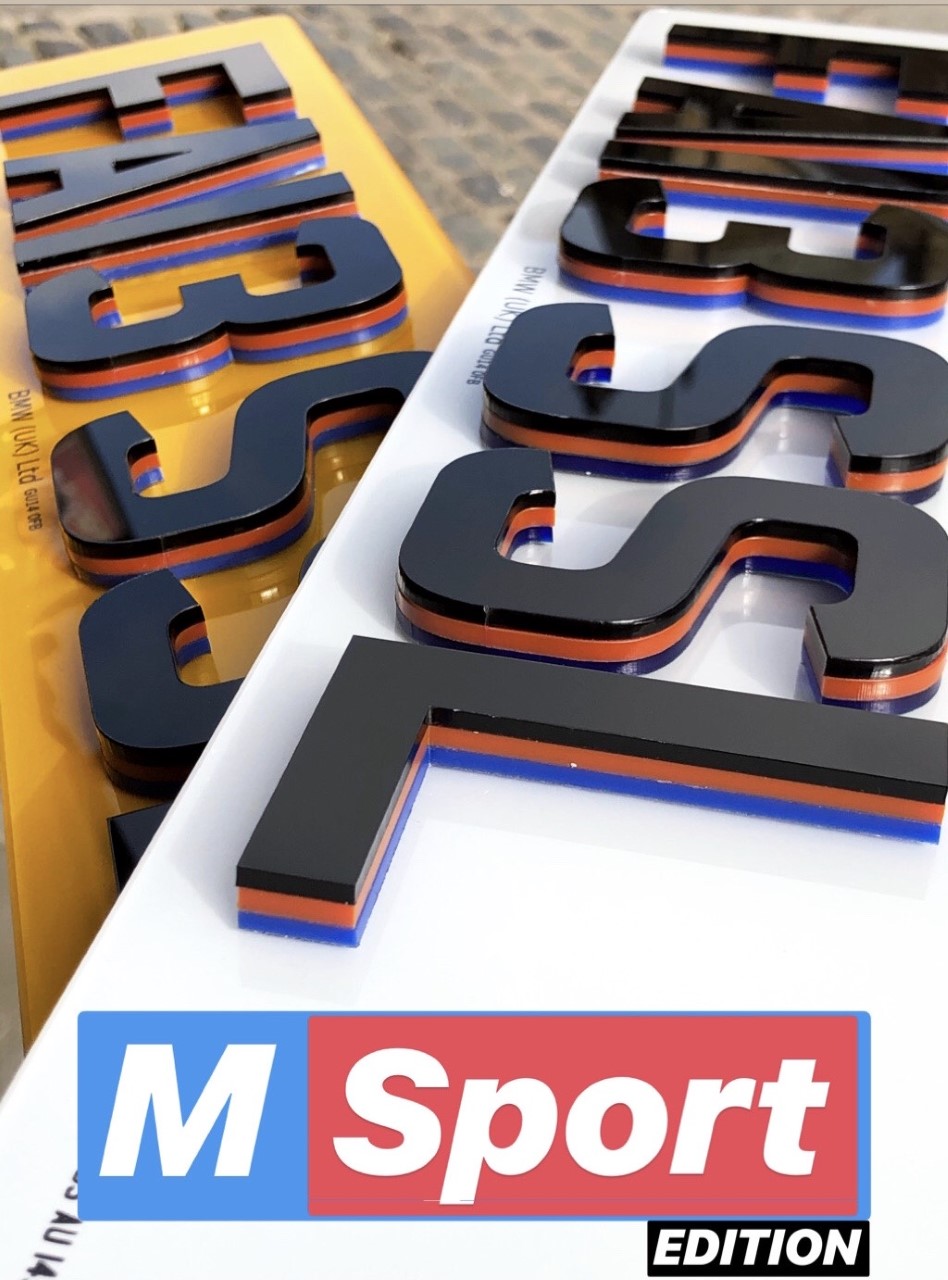 M SPORT EDITION – 4D Custom Plates